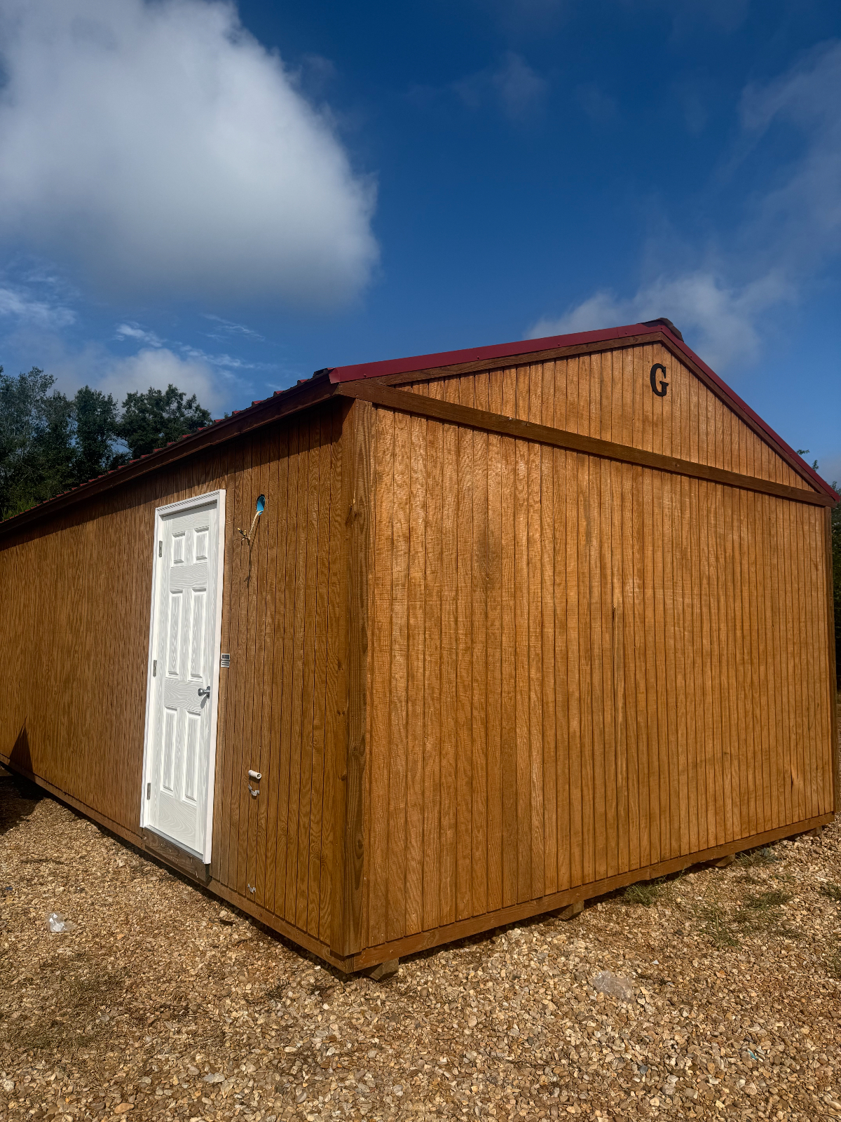A-Frame Garden Shed 16x32 for Workshop & Equipment Storage in Hammond, LA